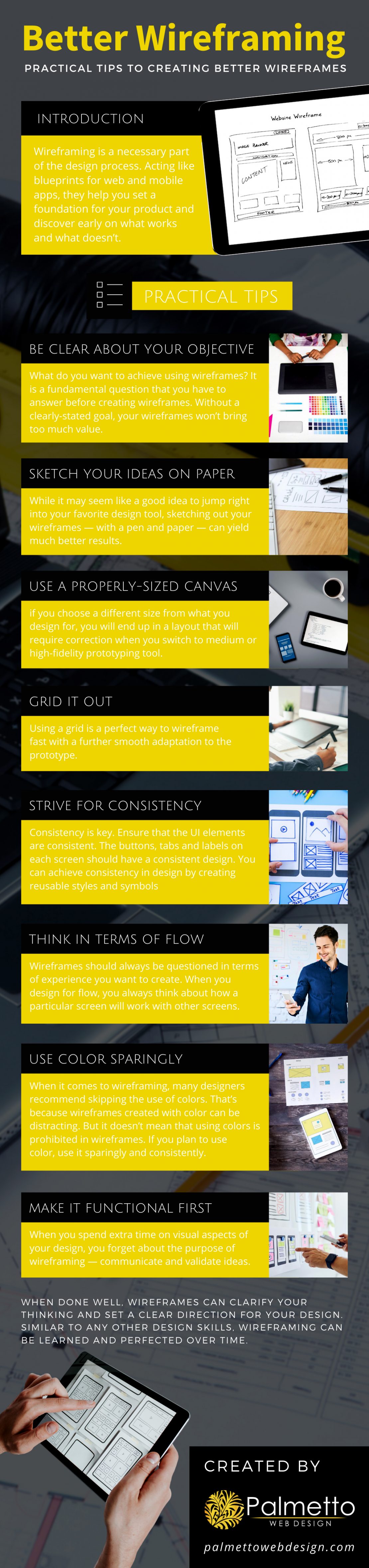 How to Create Better Wireframing [Infographics] – Palmetto Web Design ...
