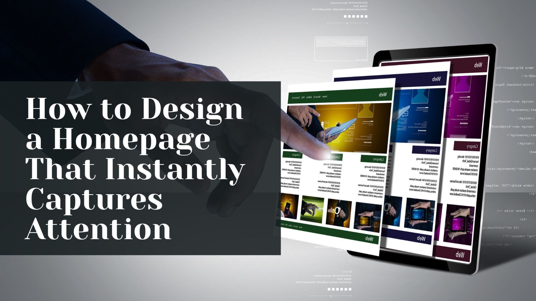 How to Design a Homepage That Instantly Captures Attention – Palmetto ...